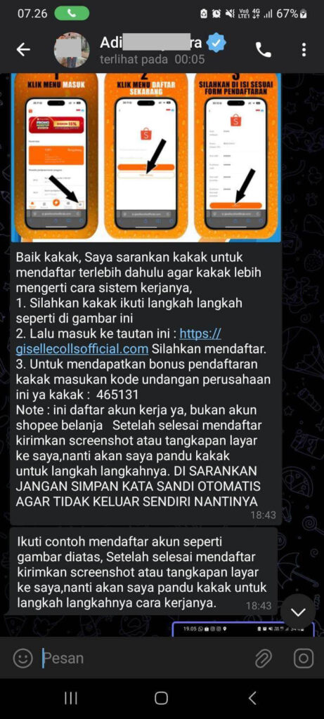 Penipuan Berkedok Admin Support Merchant (Fake Buyer)