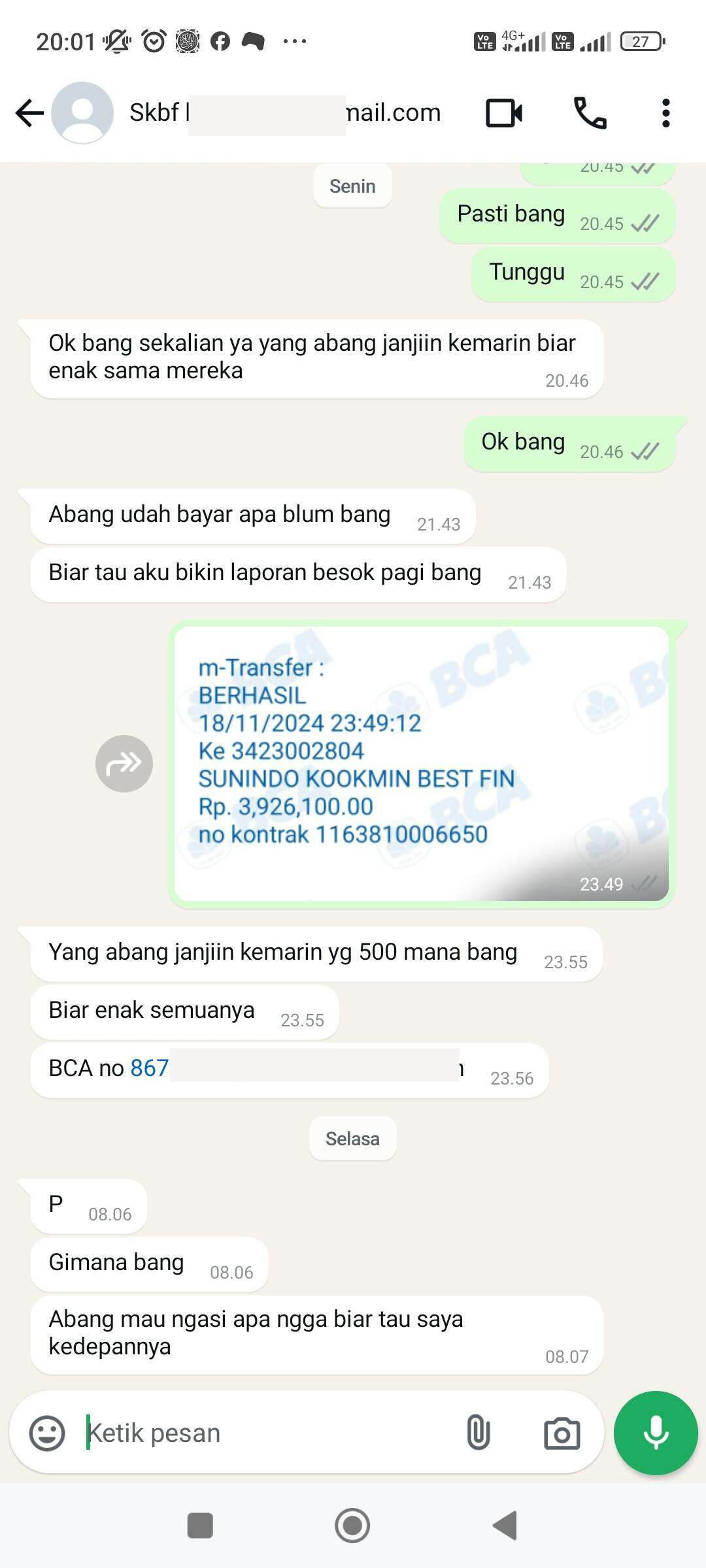 Penarikan Kendaraan Konsumen SKBF
