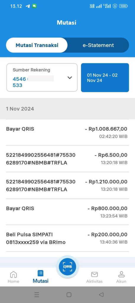 Transaksi QRIS BRImo Bermasalah, Penanganannya Sangat Lama