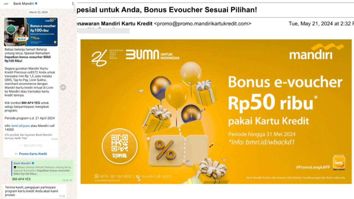 Bonus E-Voucher Blibli yang Tidak Pernah Saya Terima dari Bank Mandiri