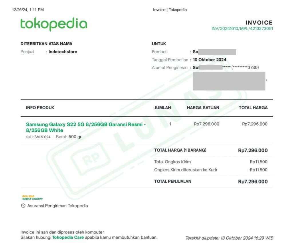 Isi Paket Hilang dalam Pengiriman IDExpress, Klaim Asuransi Tokopedia ...