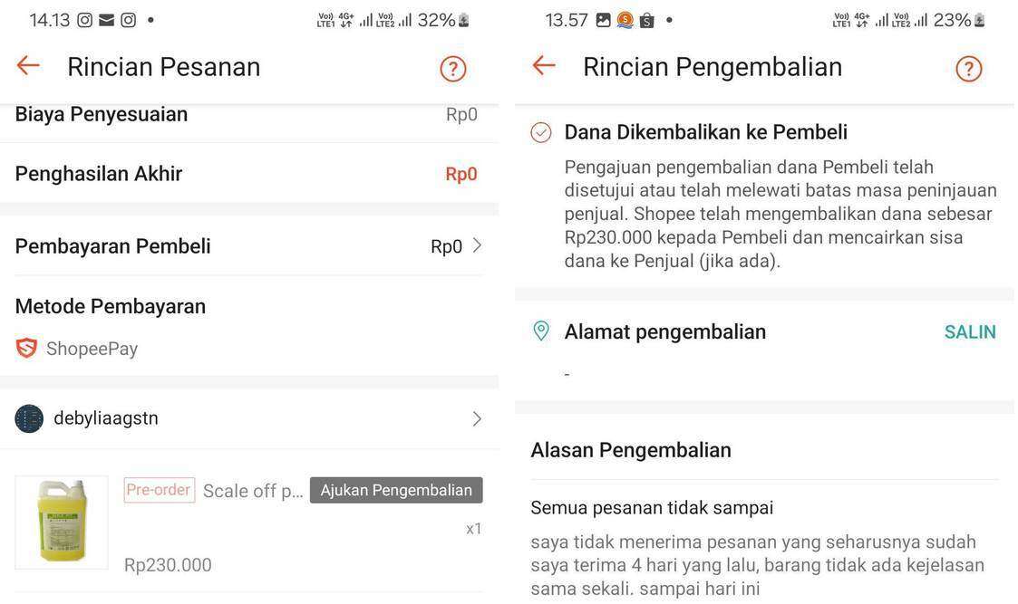 Shopee dan J&T Cargo Tidak Ada Konfirmasi Mengenai Retur Paket Saya