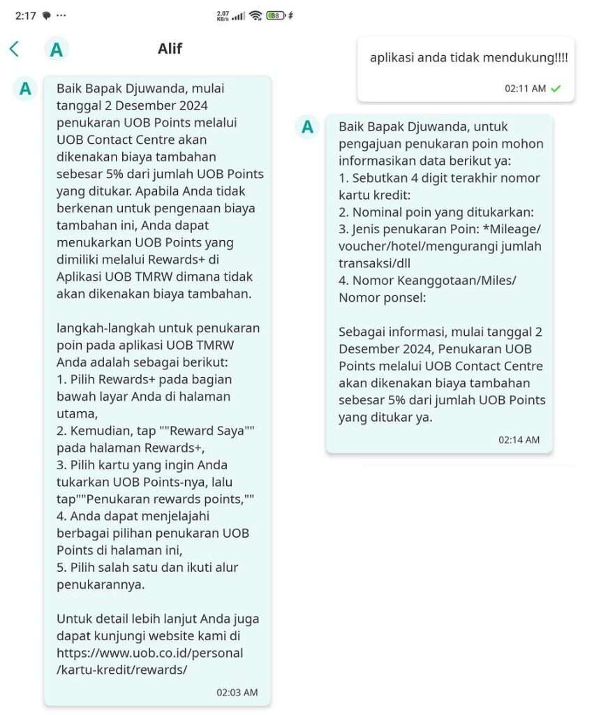 Trik dalam Penukaran Poin Reward Kartu Kredit UOB