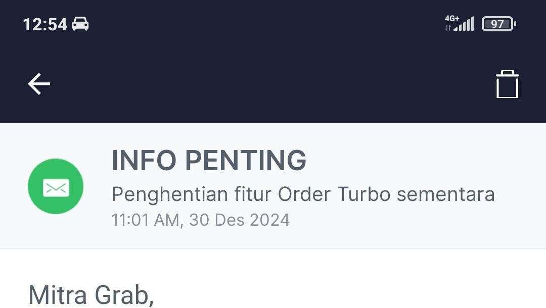 Keluhan Pengemudi Grab Tentang Penghentian Fitur Order Turbo