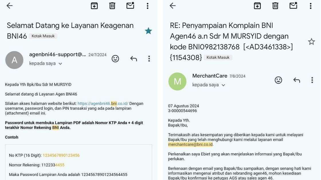 Menyoal Pelayanan Bank BNI ke BNI Agen46
