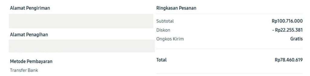 Permintaan Faktur Pajak Transaksi Pembelian HP Samsung