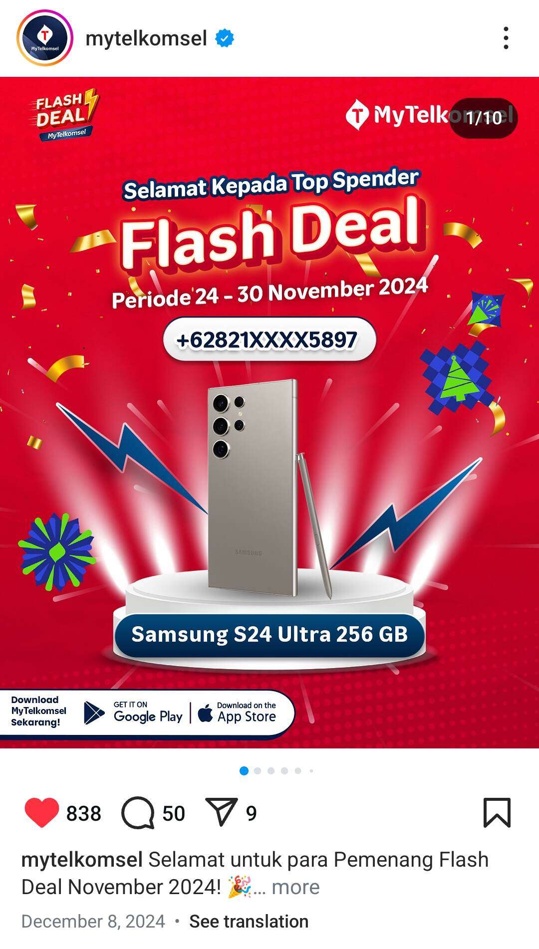iPhone 15 Pro Hadiah Program Top Spender "Flash Deal" MyTelkomsel Tak Kunjung Diberikan
