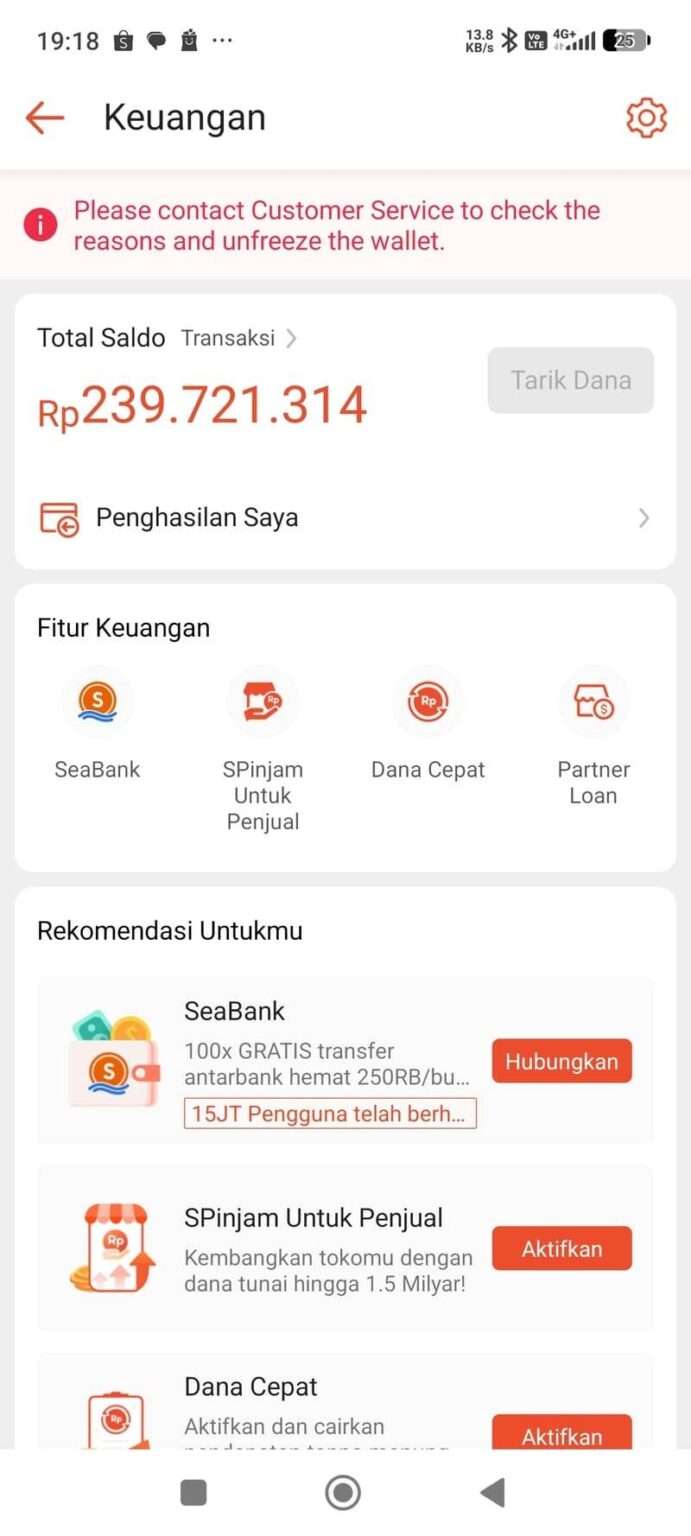 Saldo 239 Juta Rupiah Ditahan oleh Shopee, Hingga Saat Ini Tidak Bisa ...