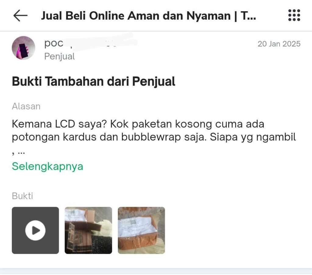 Ketidakadilan Admin Tokopedia dalam Penanganan Komplain: Kasus Paket Retur Kosong dan Keputusan ...