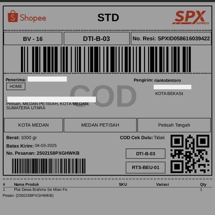 Paket Shopee Dikembalikan ke Penjual Secara Sepihak oleh Kurir SPX