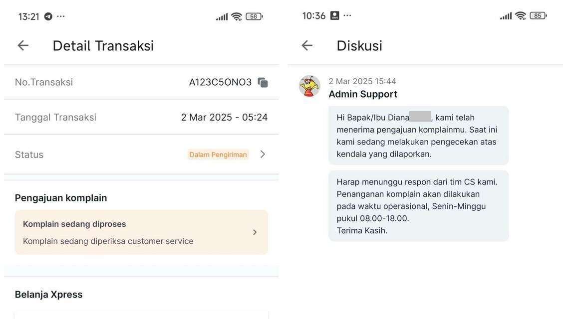 Penanganan Komplain Customer Care Klik Indomaret Sangat Lamban