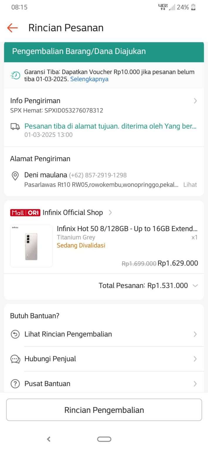 Pengembalian Dana di Shopee Dipersulit