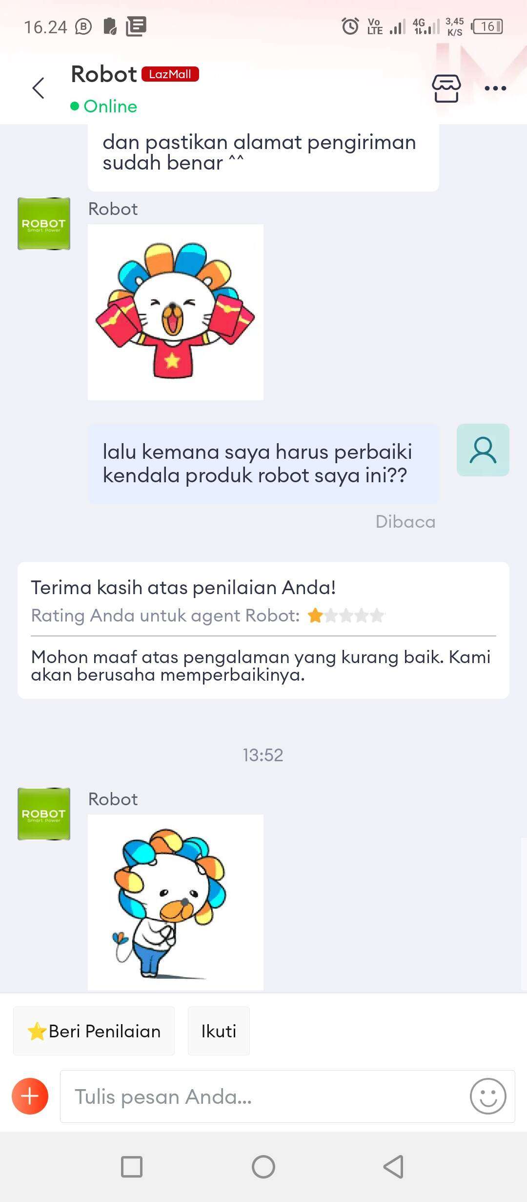 Kecewa dengan After Sales Robot TWS T30 Plus