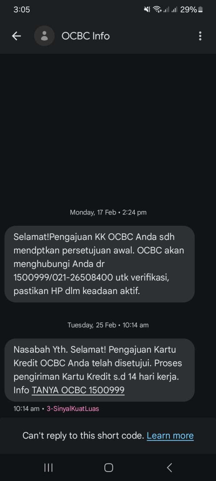 Kartu Kredit OCBC Tak Kunjung Diterima, Tanpa Estimasi Waktu