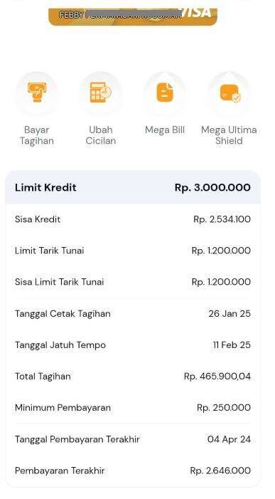 Penutupan Kartu Kredit Bank Mega Berbelit dan Annual Fee Tetap Ditagihkan