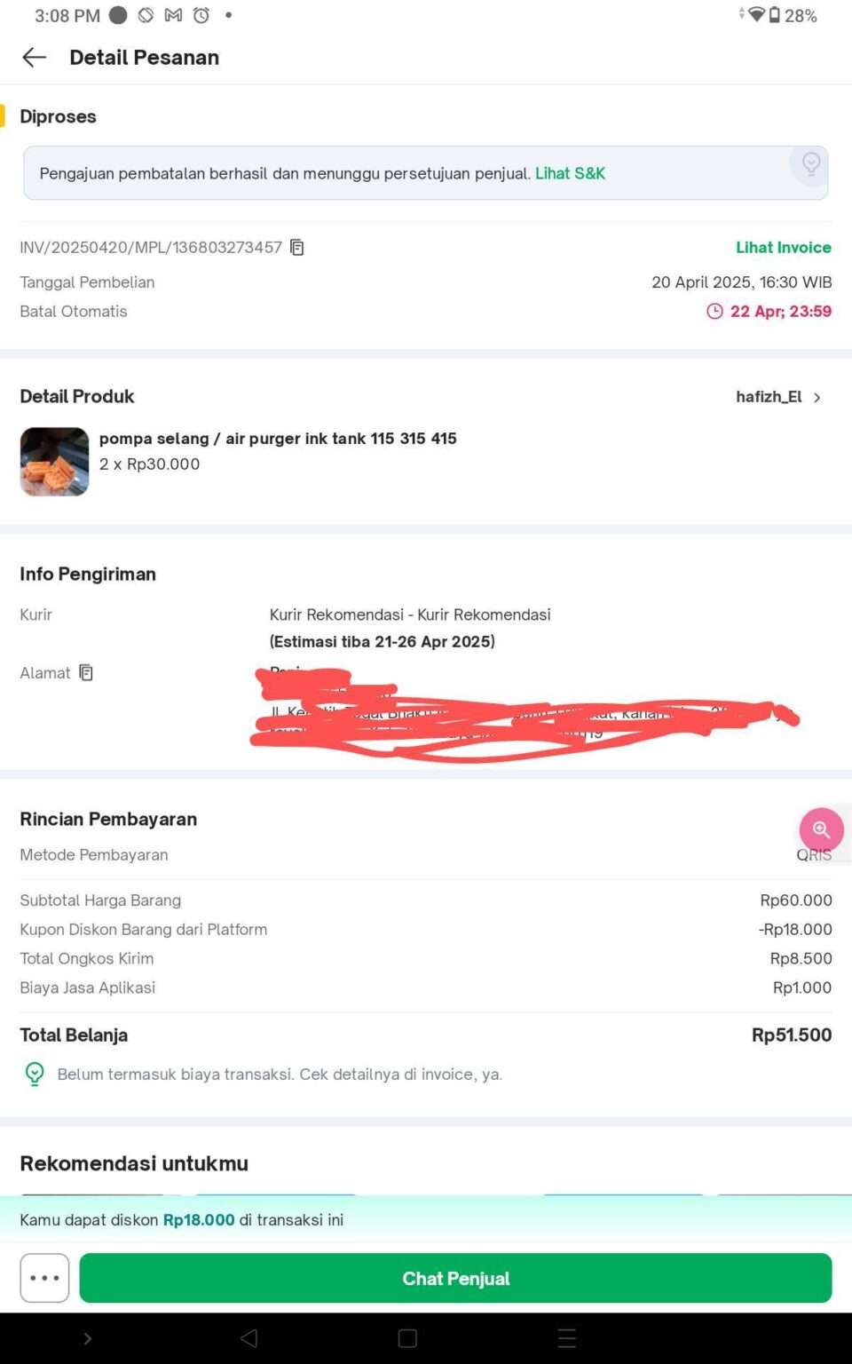 Pesanan di Tokopedia Tidak Diproses tapi Pembatalan Dipersulit
