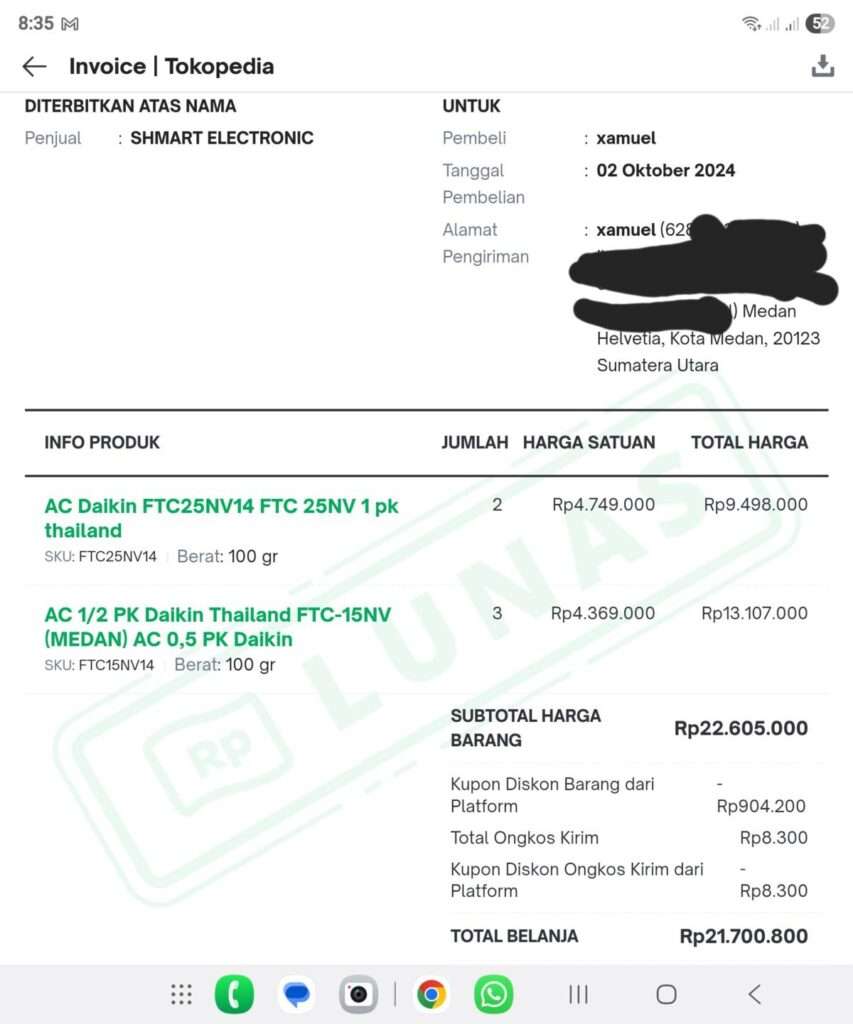 Teknisi dan Call Center Daikin yang Mempermainkan Pelanggan