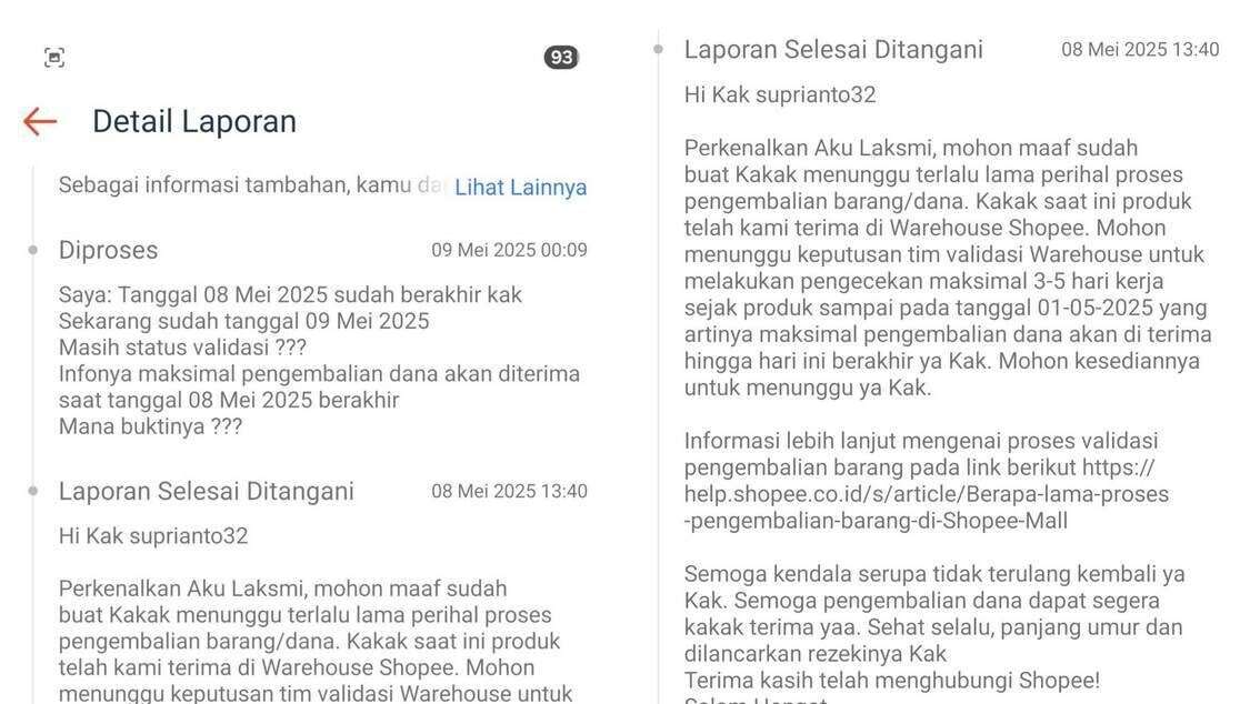 Sudah 18 Hari, Status Pengembalian Dana dari Shopee Masih Validasi
