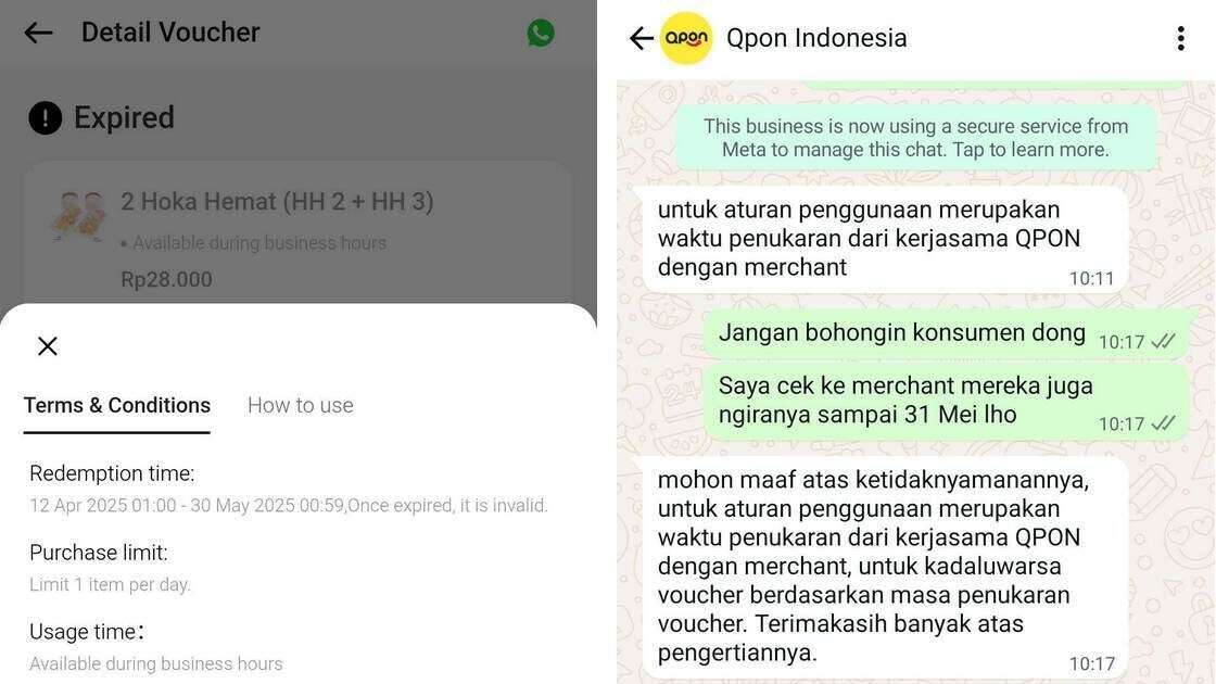 Voucher Qpon Hangus Padahal Belum Waktunya Expired