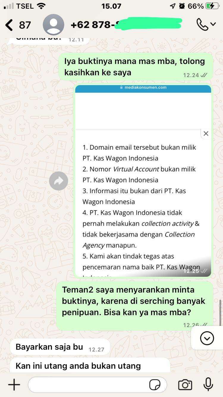 Penagihan Pinjol Cash Wagon yang Meresahkan