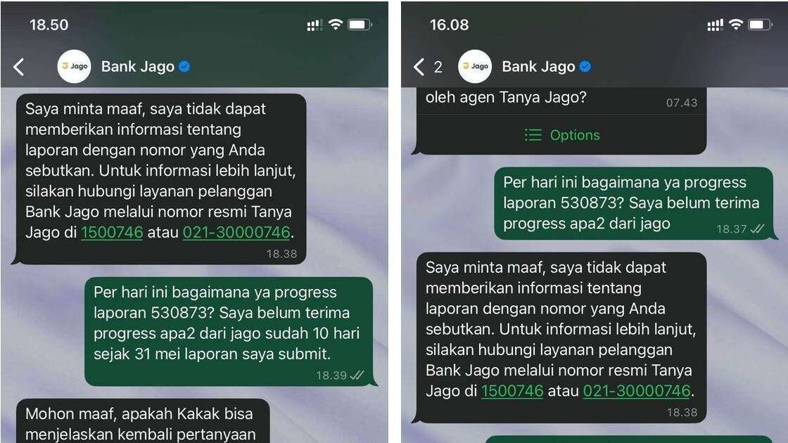 Bank Jago Lamban dan Kurang Responsif dalam Menanggapi Laporan dari ...