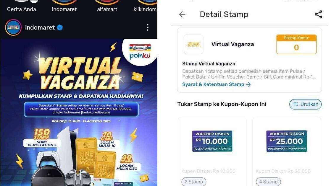 Program Stamp Virtual Vaganza Indomaret Tidak Valid dan Merugikan Konsumen