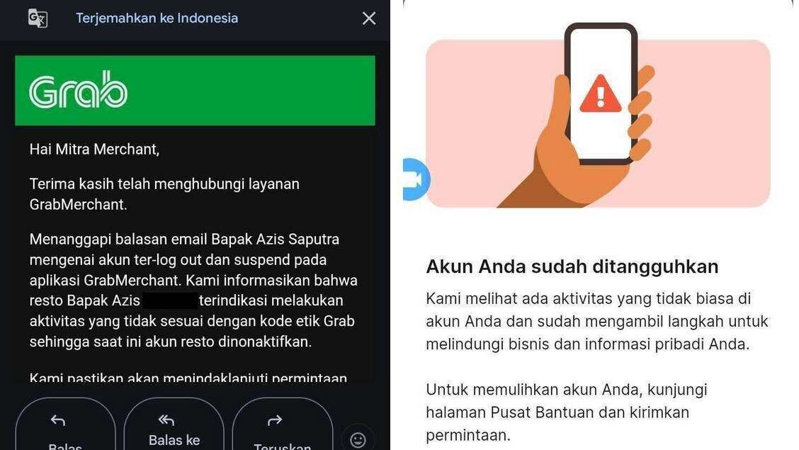 Akun Grab Merchant Di-suspend Sepihak