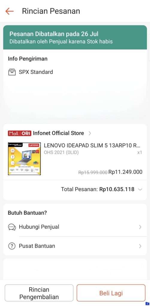 Status Shopee Mall tapi Minta Tambahan Biaya ke Buyer
