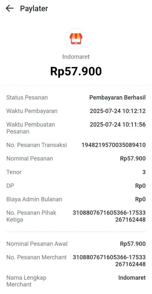 Klik Indomaret Memotong Saldo Limit tapi Barang Tidak Muncul pada ...