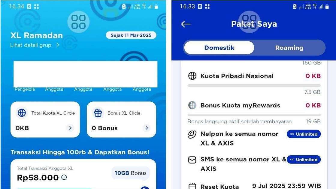 Bonus Xtra Kuota Isi Pulsa XL Tidak Masuk, Juga Total Transaksi Anggota ...