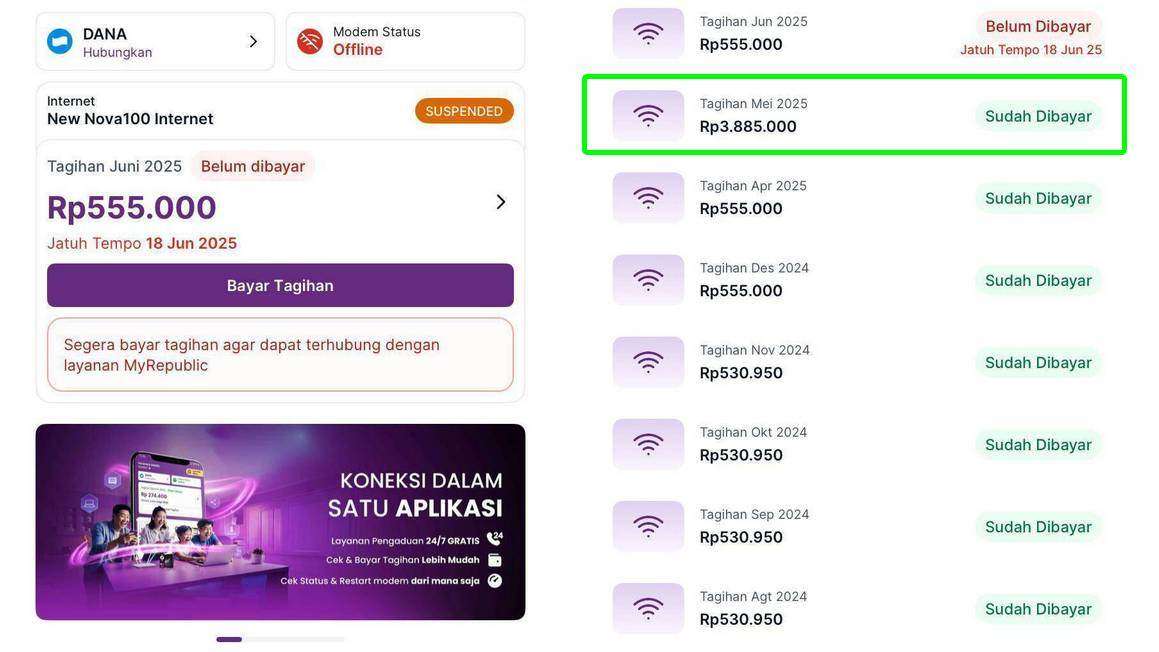 MyRepublic Suspend Internet Saya Padahal Saya Sudah Bayar Billing Tahunan