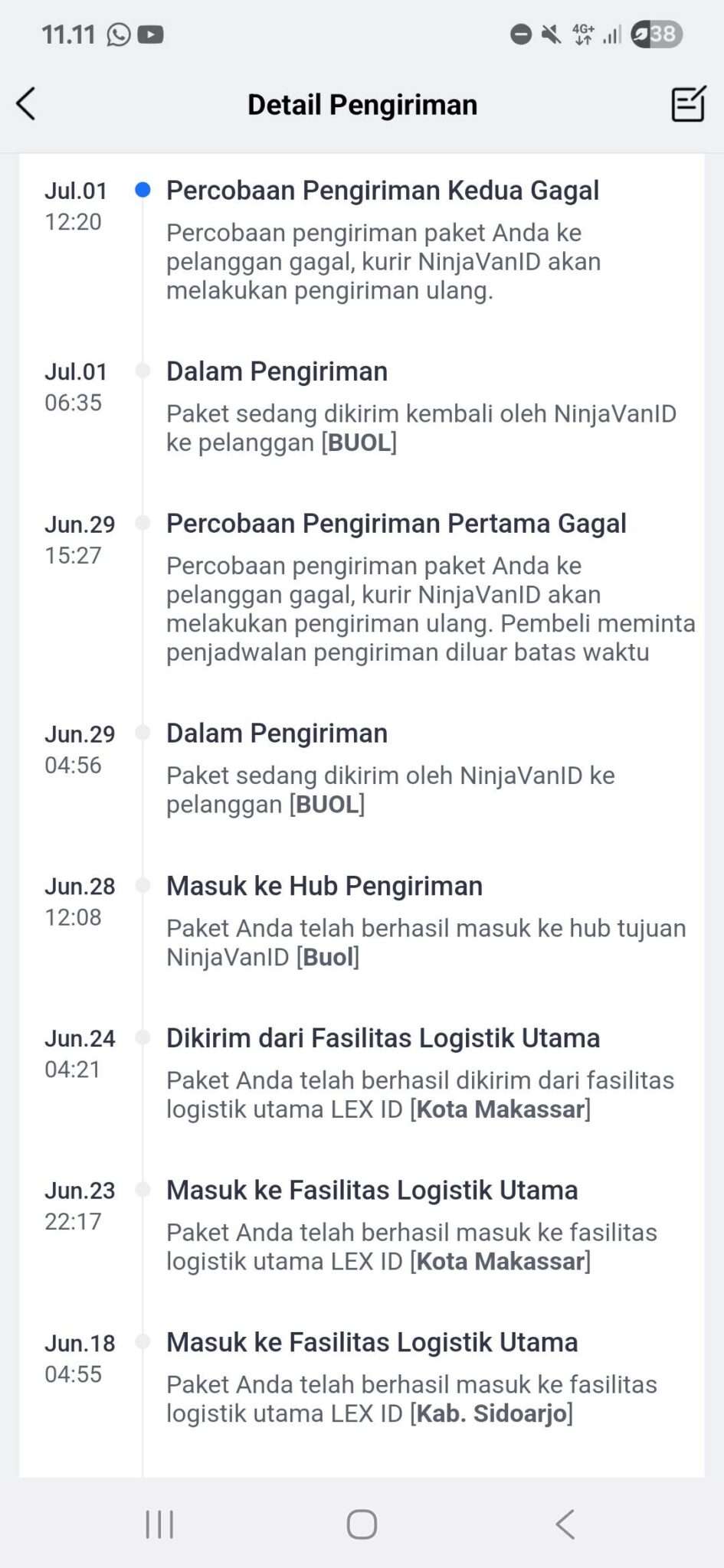 Paket COD Lazada Belum Sampai Sejak Tanggal 15 Juni 2025