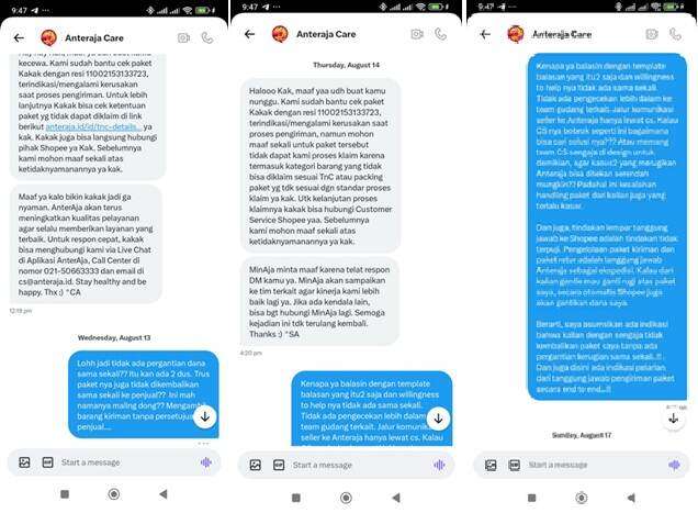 Anteraja dan Shopee Saling Melempar Tanggung Jawab Tanpa Ada Pergantian Dana, Status Awal ...