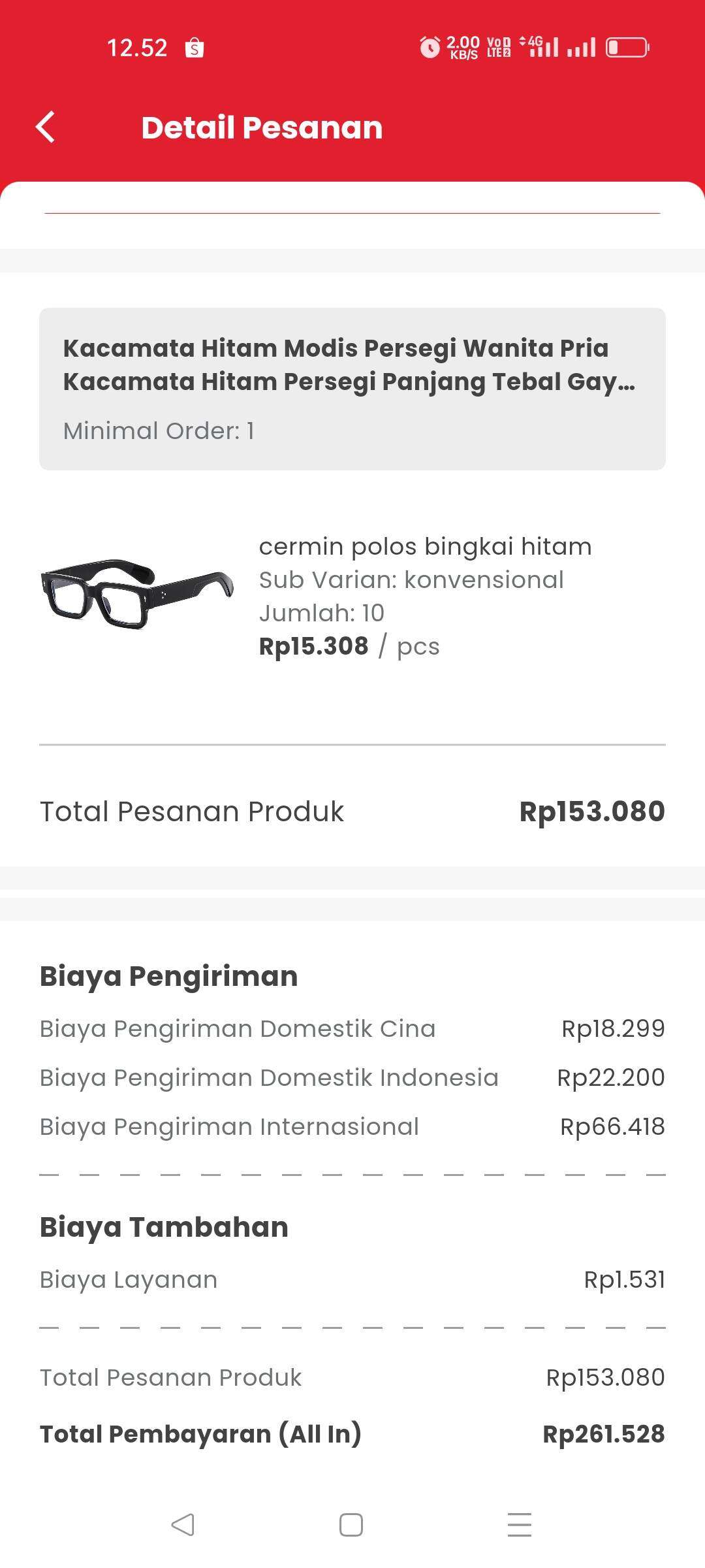 Order Barang di Aplikasi Lapak China 1 Tahun Tanpa Kejelasan