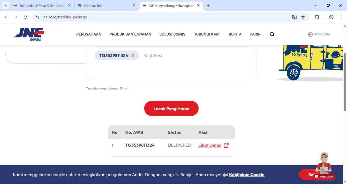 Akibat Gangguan Sistem JNE, Seller Jadi Korban: Ping-Pong antara JNE ...
