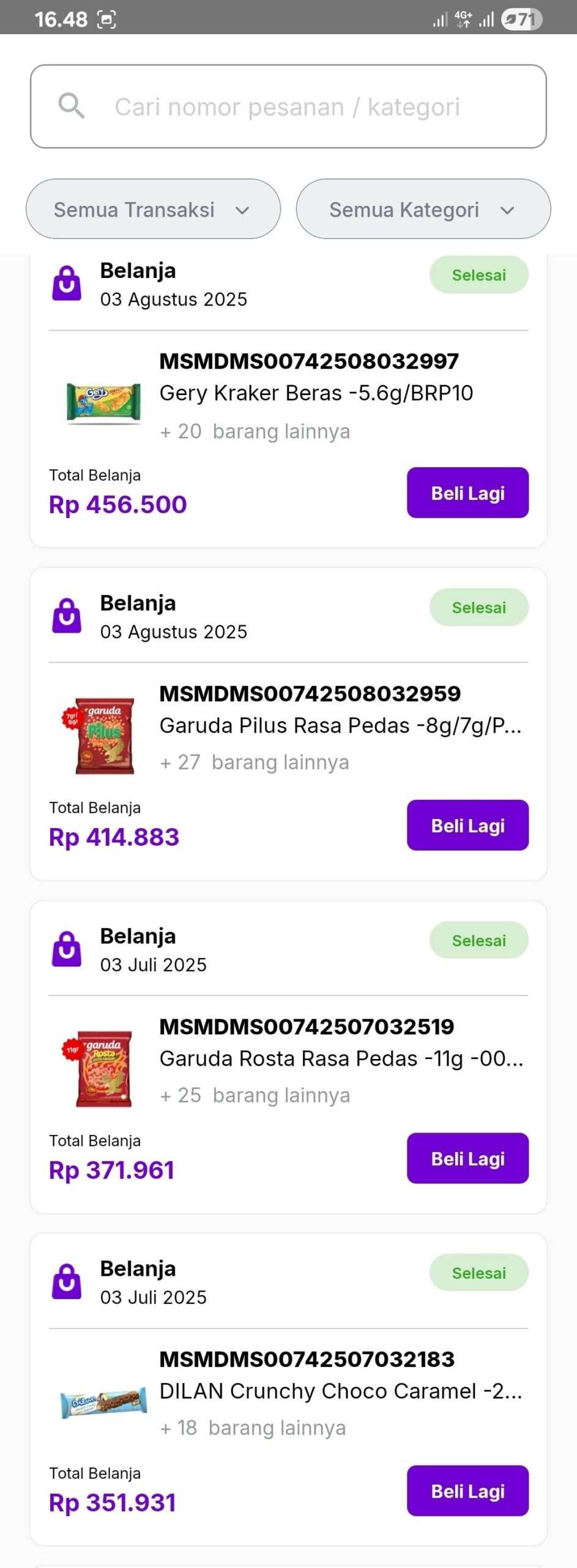 Sales PT. Sinar Niaga Sejahtera, Distributor GarudaFood Melakukan ...