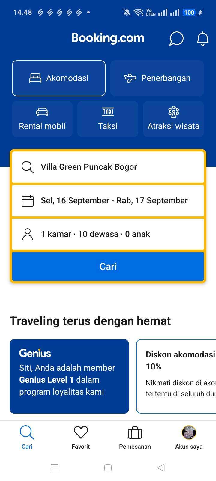 Tertipu Pemesanan Villa lewat Aplikasi Booking.com