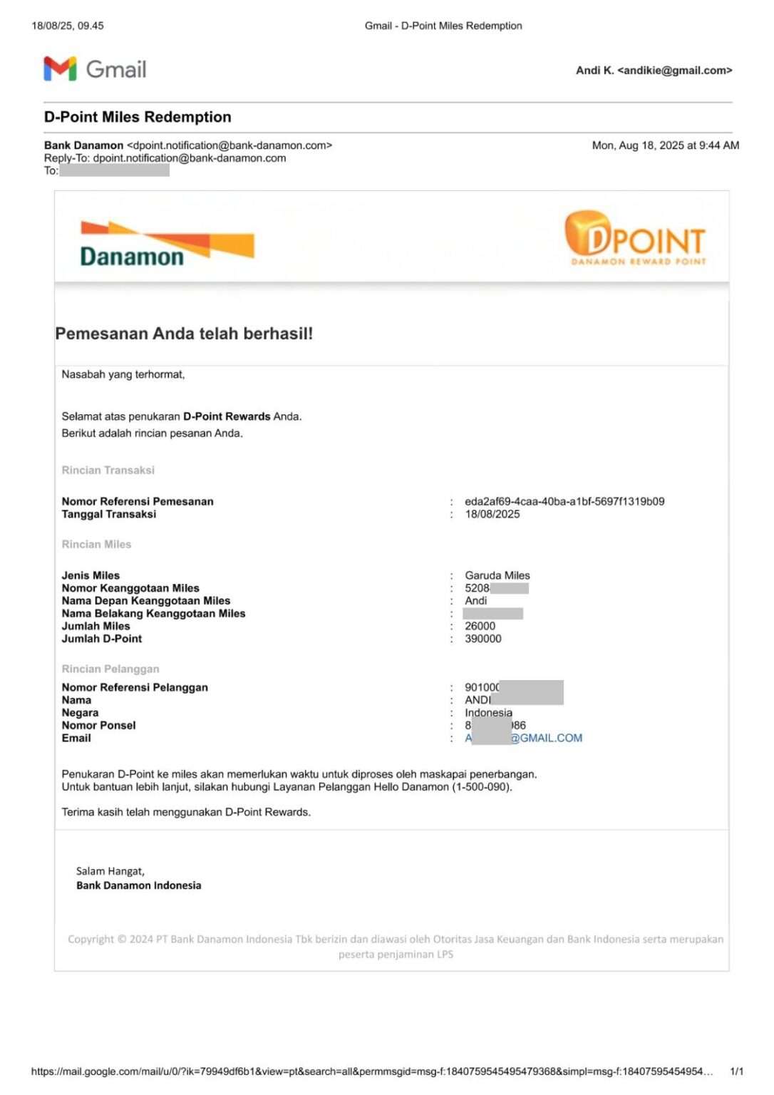 Kegagalan dan Lambannya Penyelesaian Program Bonus 45% Konversi D-Point ...