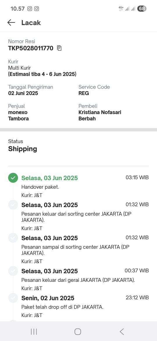 Tokopedia dan JNT, Paket 3 Bulan Tanpa Kejelasan