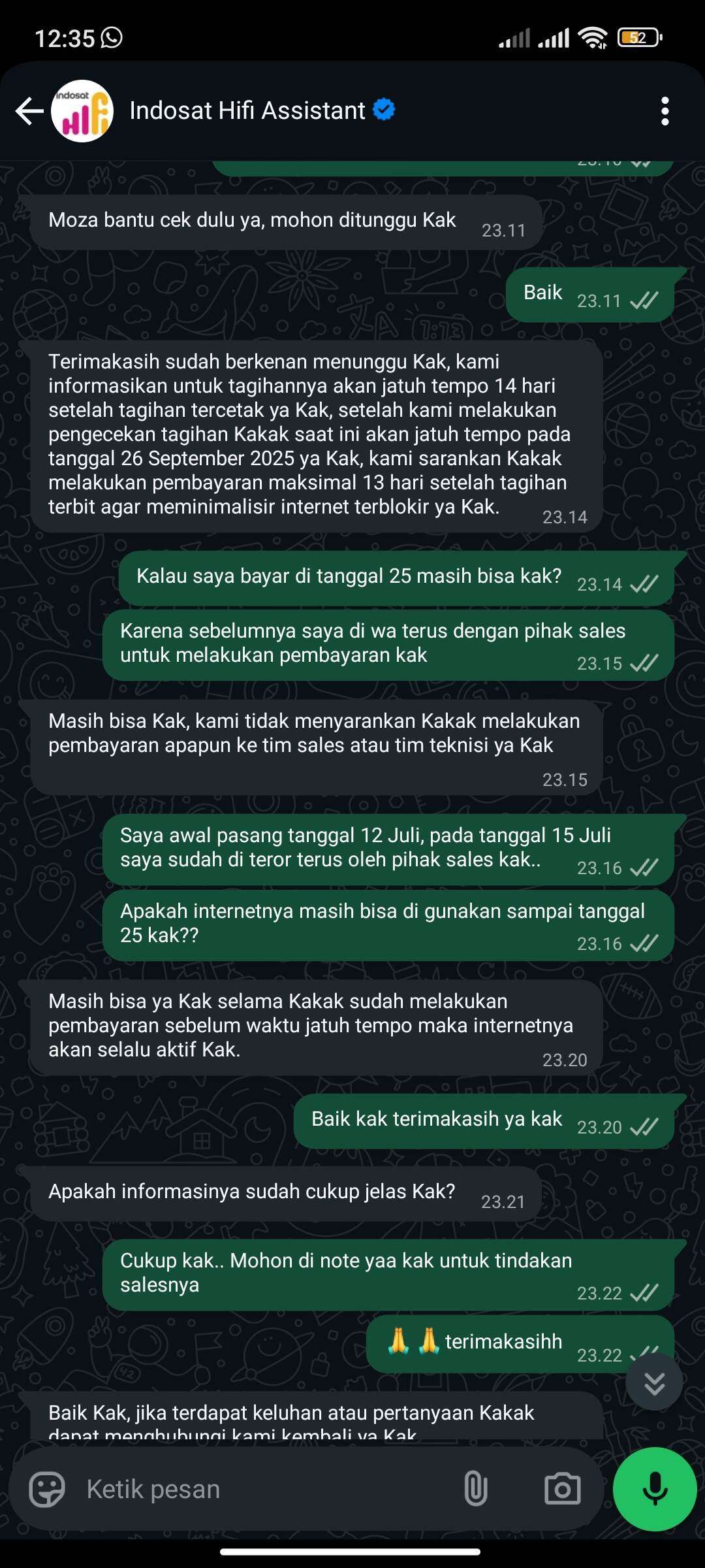 Komplain Layanan Pelanggan Indosat HiFi