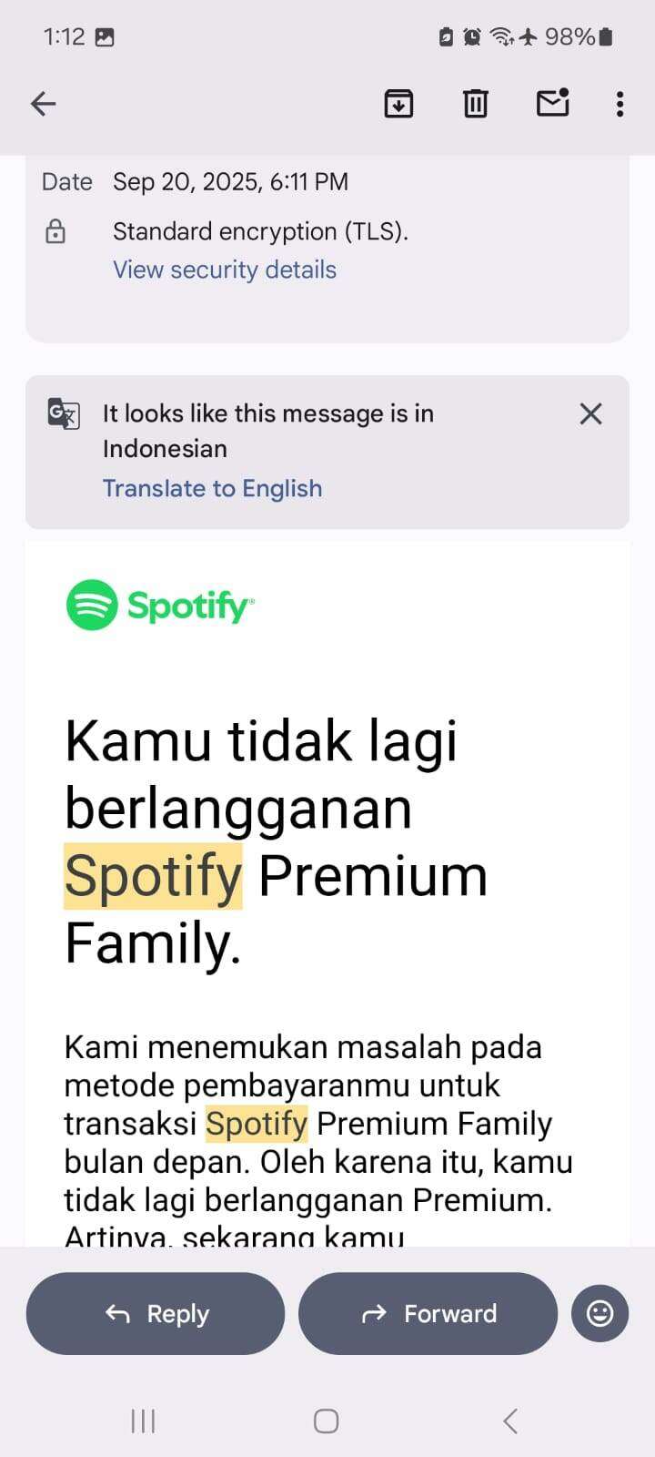Perubahan Harga dan Jumlah Anggota Spotify Family