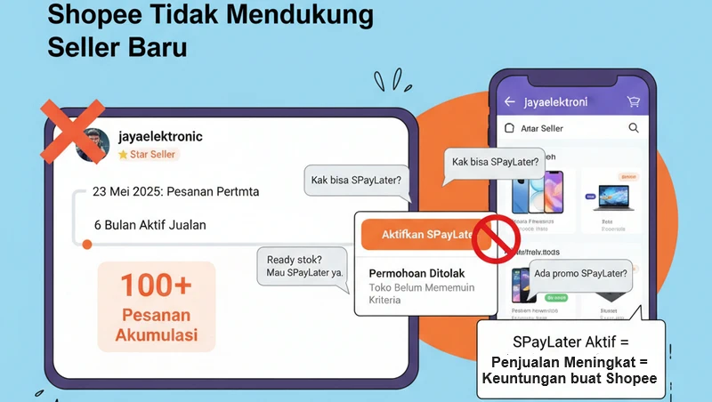 Shopee Tidak Mendukung Seller Baru
