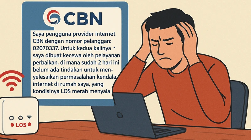 Lambannya Perbaikan Internet CBN