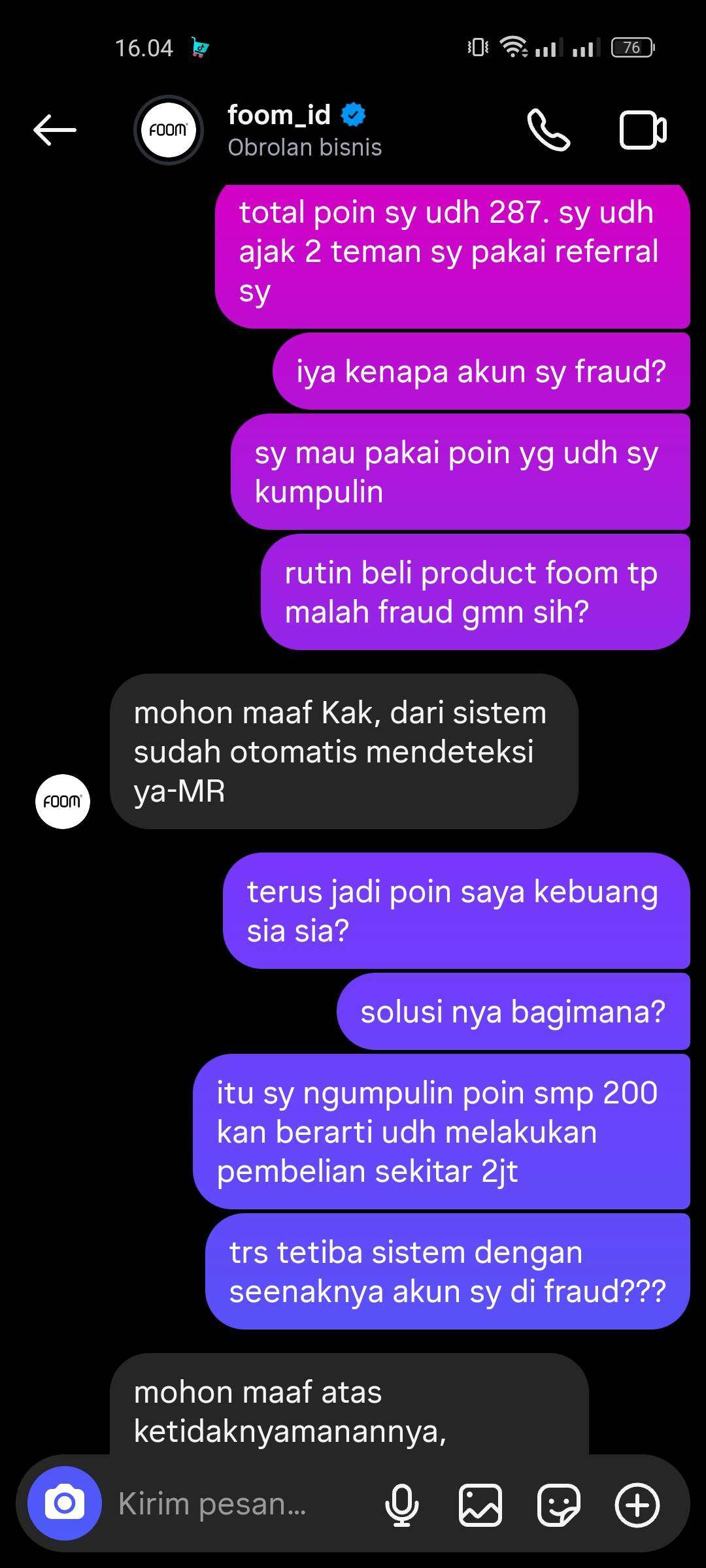 Aplikasi Foom Now yang Tidak Berguna