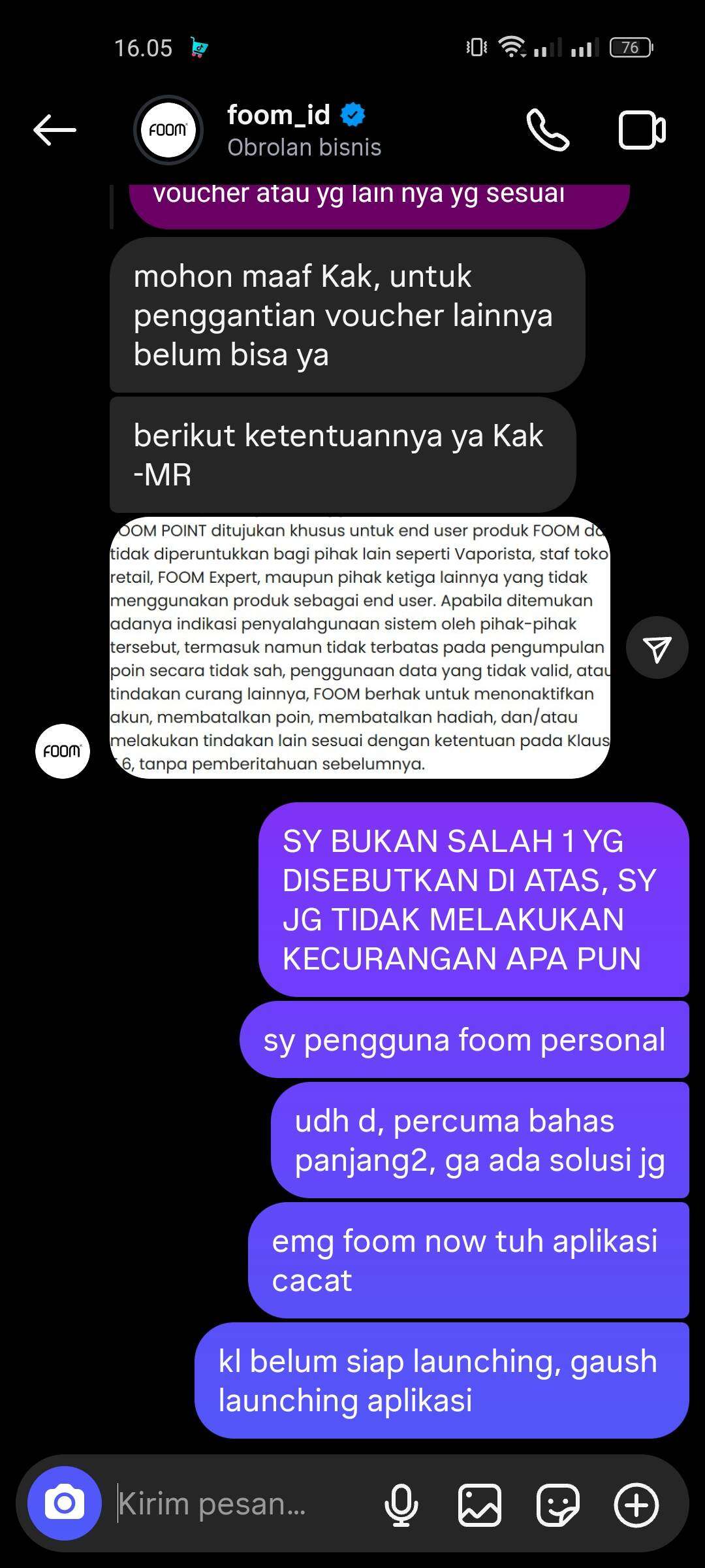 Aplikasi Foom Now yang Tidak Berguna