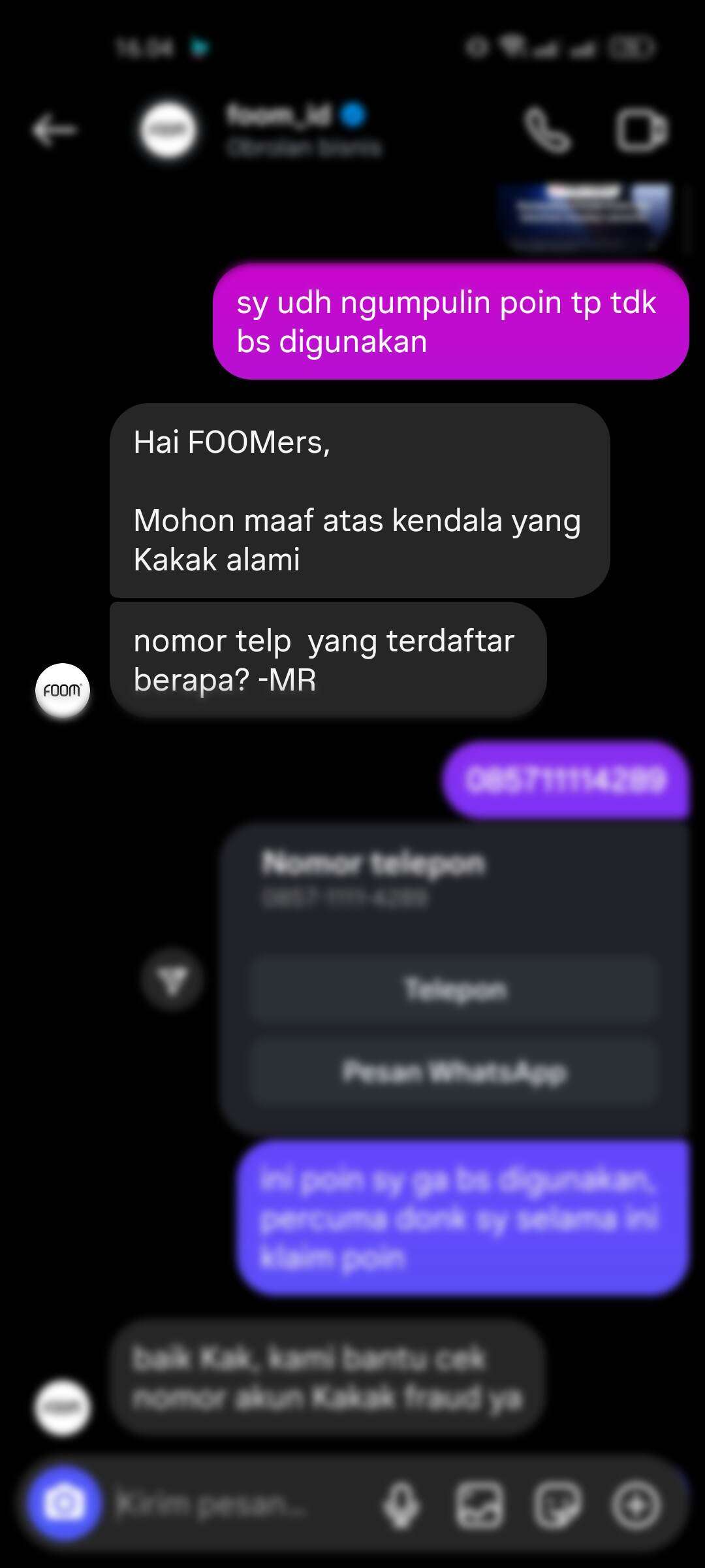Aplikasi Foom Now yang Tidak Berguna