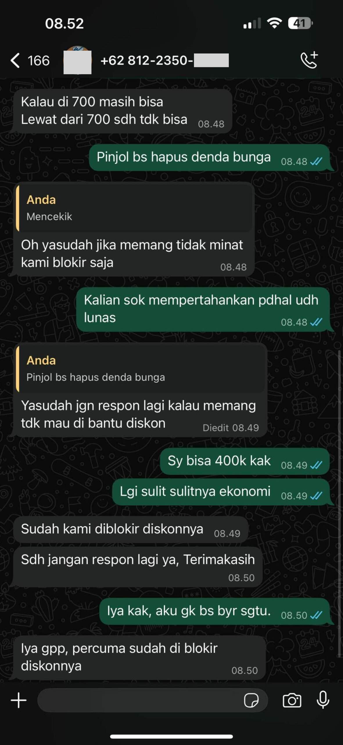 Mohon Kelonggaran Denda untuk Utang yang Sudah Lunas