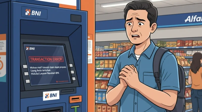 Setor Tunai Rp4,9 Juta di Mesin BNI Gagal, Dana Rp3 Juta Belum Kembali