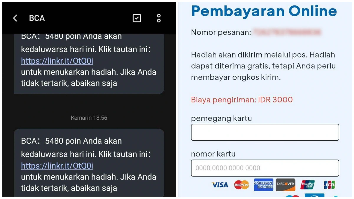 Modus Penipuan SMS Poin BCA Menawarkan Hadiah Gratis, Berujung ...