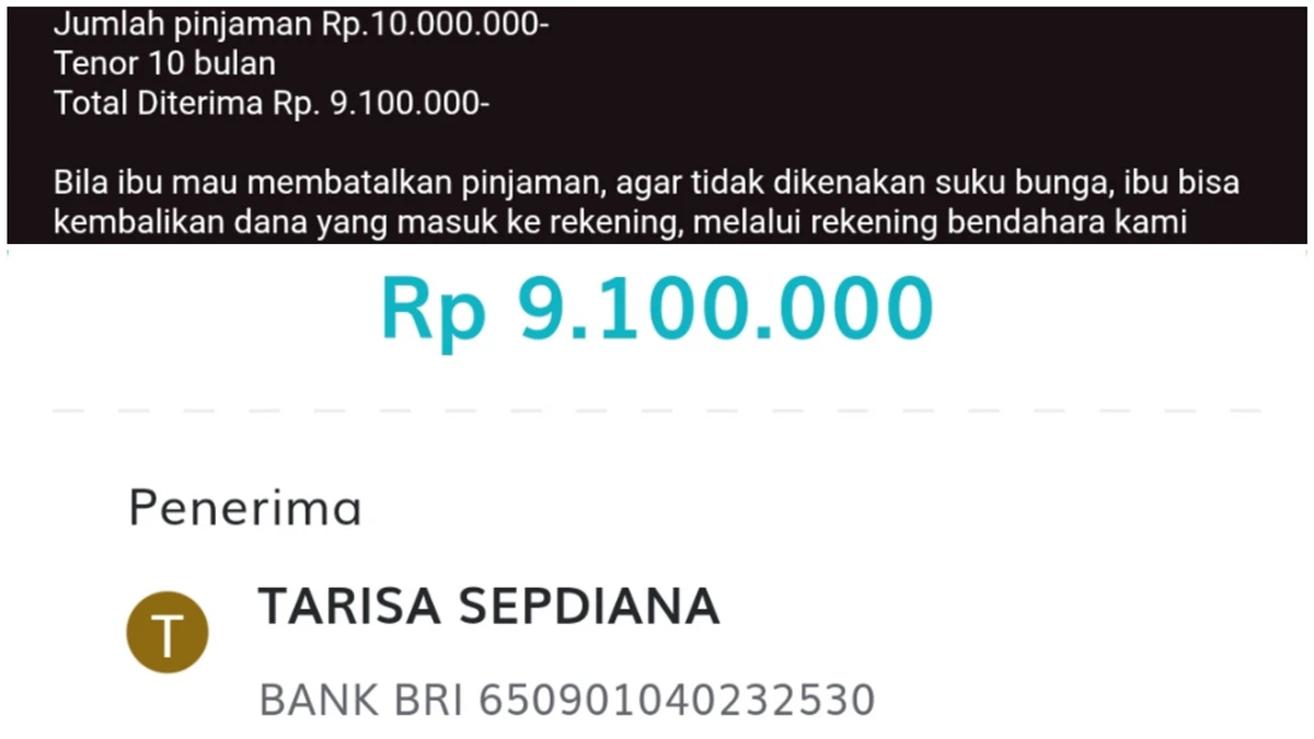 Penipuan Pembatalan Pinjaman Berkedok CS Resmi Tunaiku